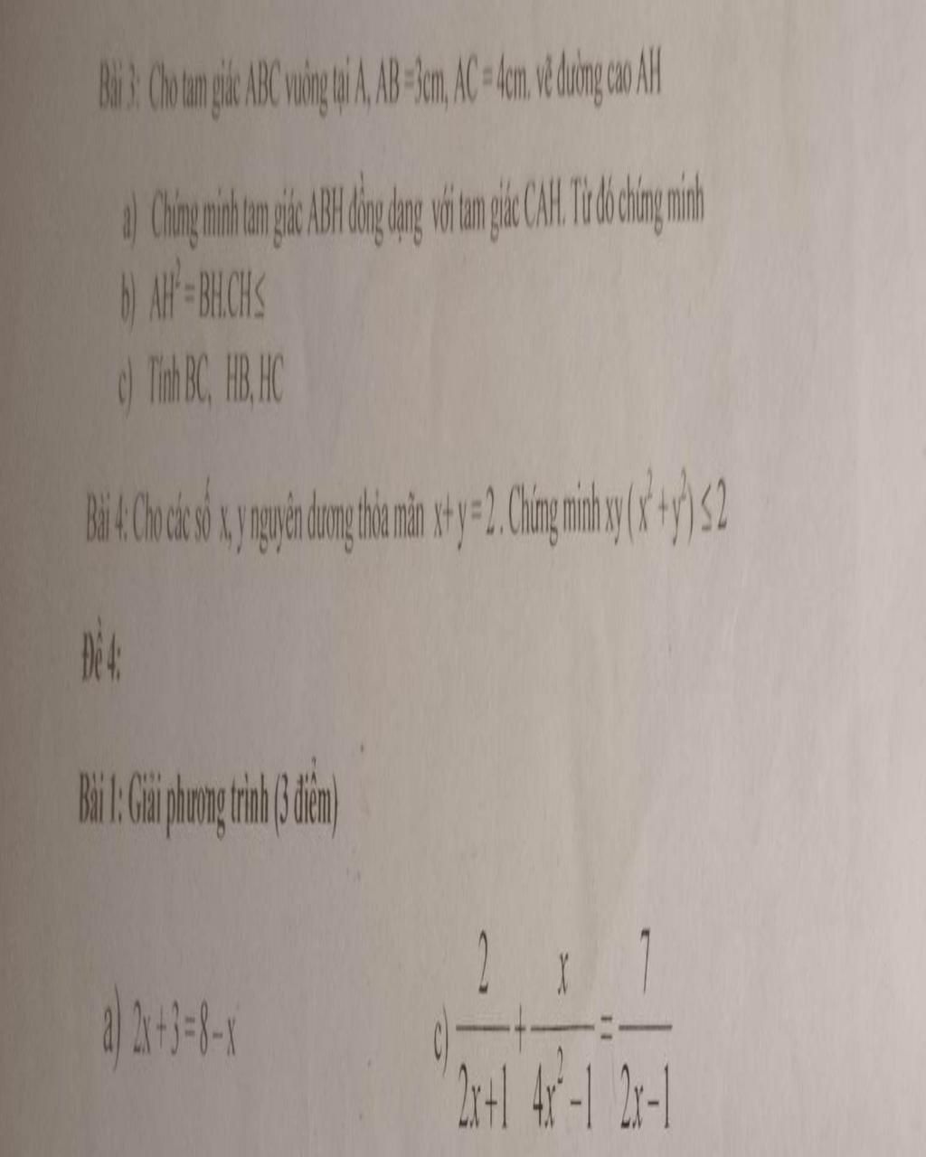 Bi): Chw an gik: ABC uing tui A. AB-lan, AC + Amling H a) Ching minh ...