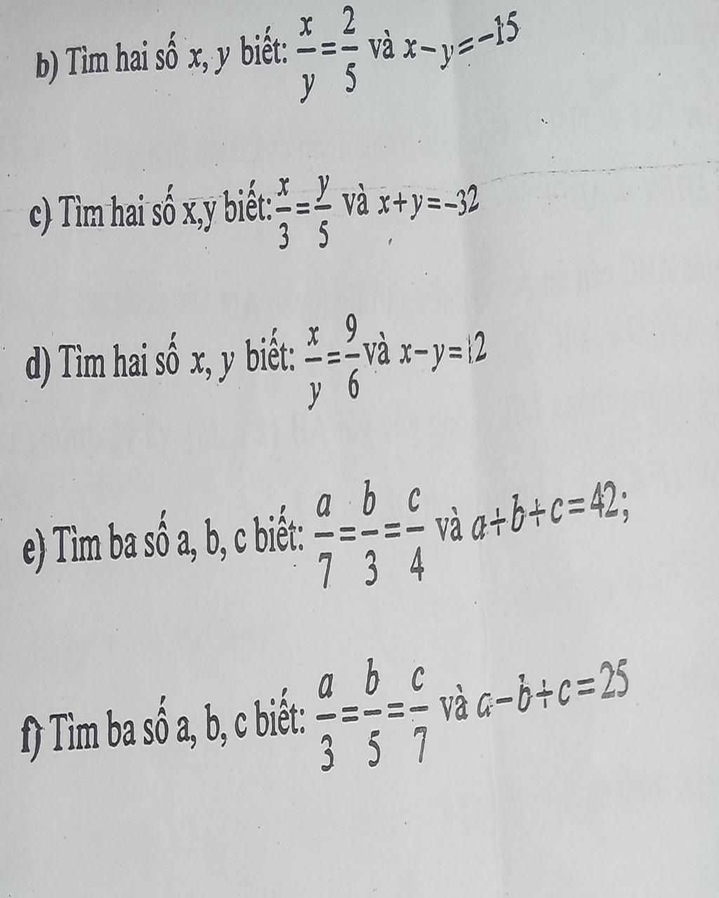Nhanh ajvhvhuvhhcuxxcucuvuvviighibklb! Lnlnkbkb b) Tìm hai số x, y biết ...