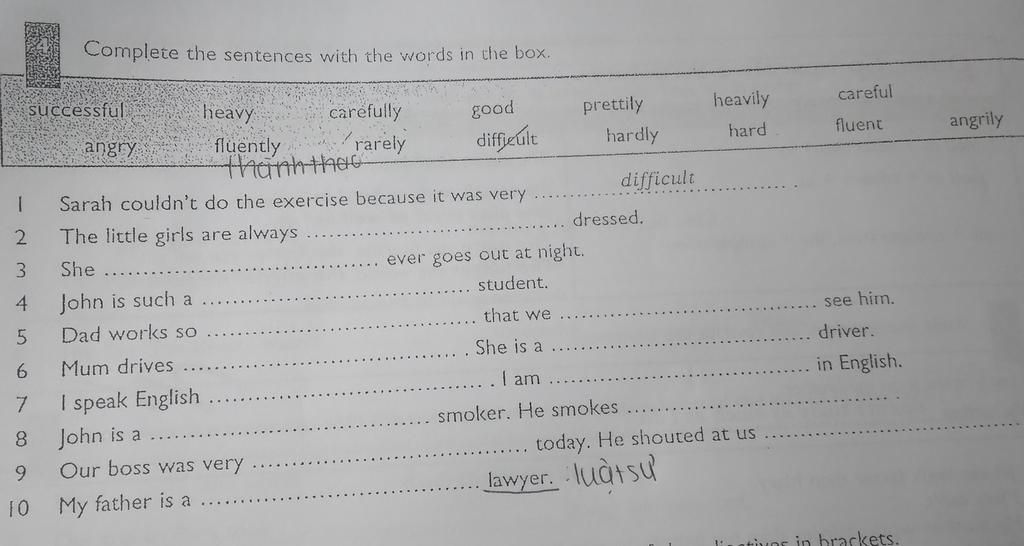 Complete the sentences with the words in the box. successful 1 2 3 4 5 ...