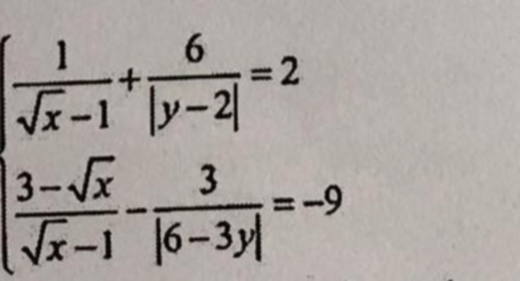 6 + -11-21 3-54 3 √x-1 16-3y| 1 =2 - câu hỏi 5975449