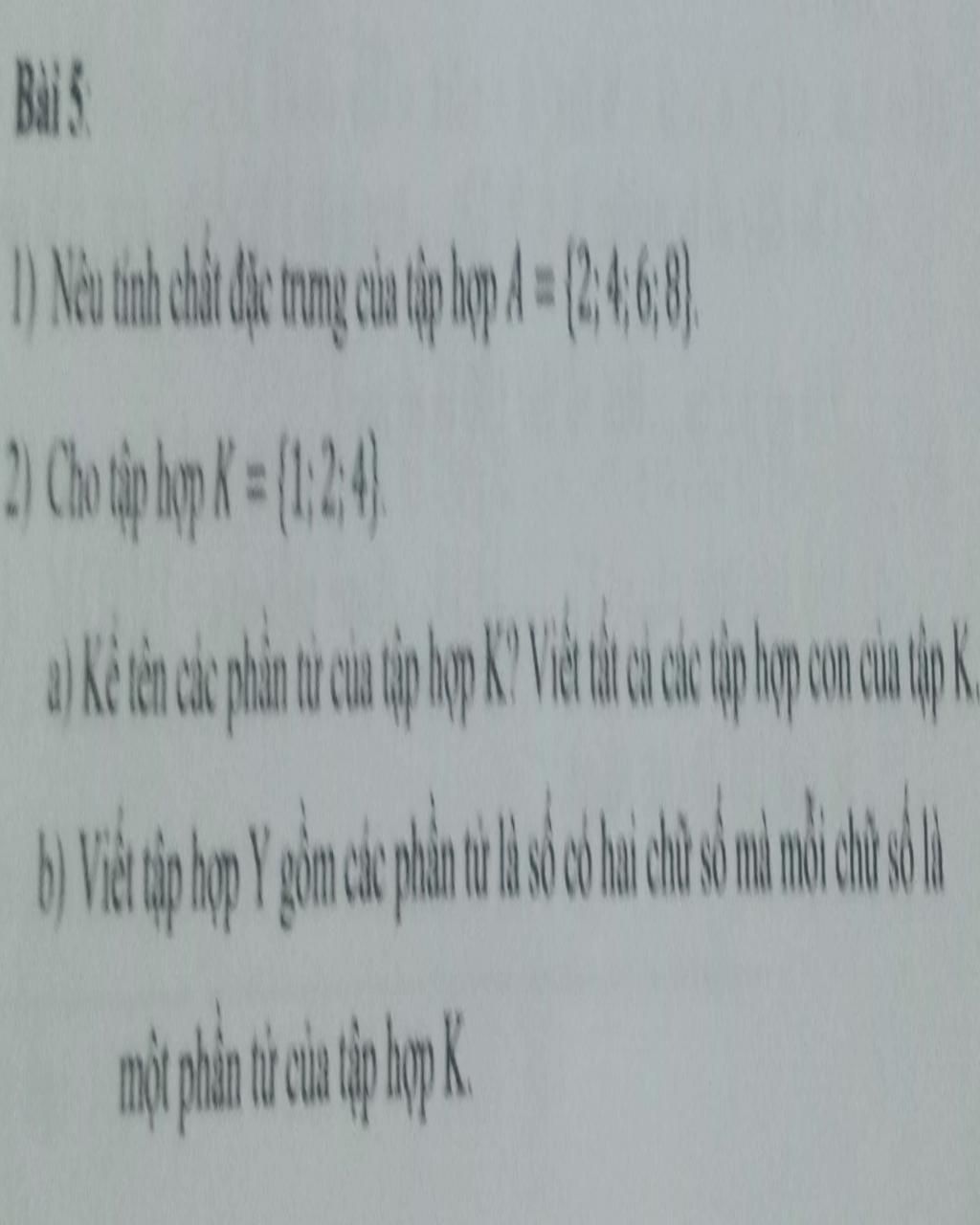 B |) Nải tính chất đặc trng của áp lập A = (1968) 21 Cho tàu bn 8 =(114 tai thể làm các phần tư ...