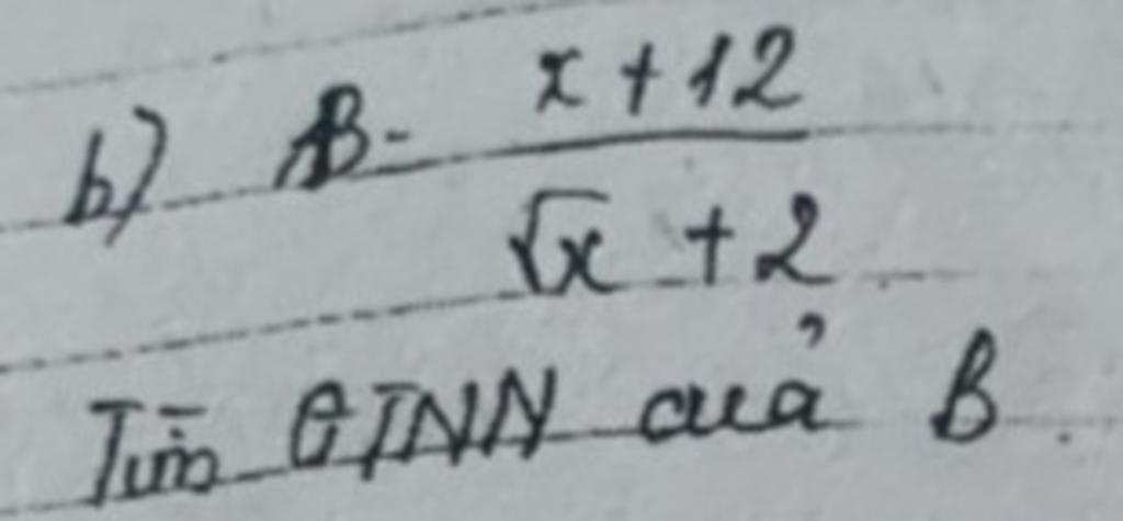 b) B+12 在2 Tim GINN cua B - câu hỏi 6007143 - hoidap247.com