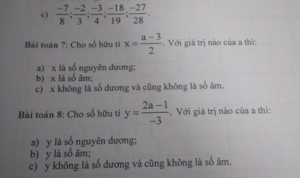 Mn lm cho tui câu c và bt7, bt8 nhé *Đề bài ( câu c ) sắp xếp các số hữu tỉ theo thứ tự giảm dần ...