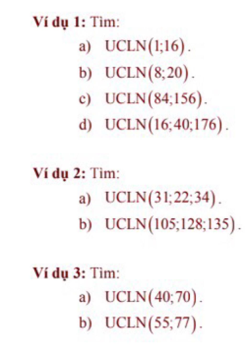 Làm ơn giúp mik với ak Mik hứa vote đầy đủ ak Mong mn giúp Ví dụ 1: Tìm ...
