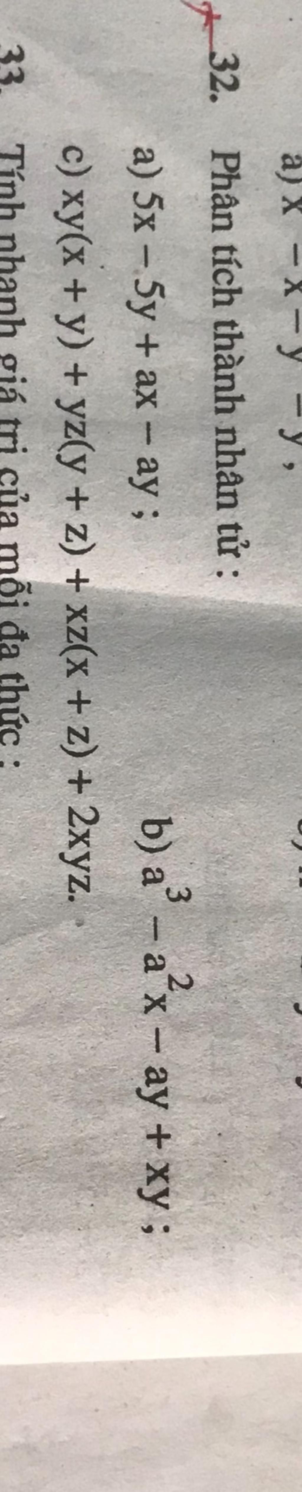 A 32 Ph n T ch Th nh Nh n T A 5x 5y Ax Ay 33 B A a x