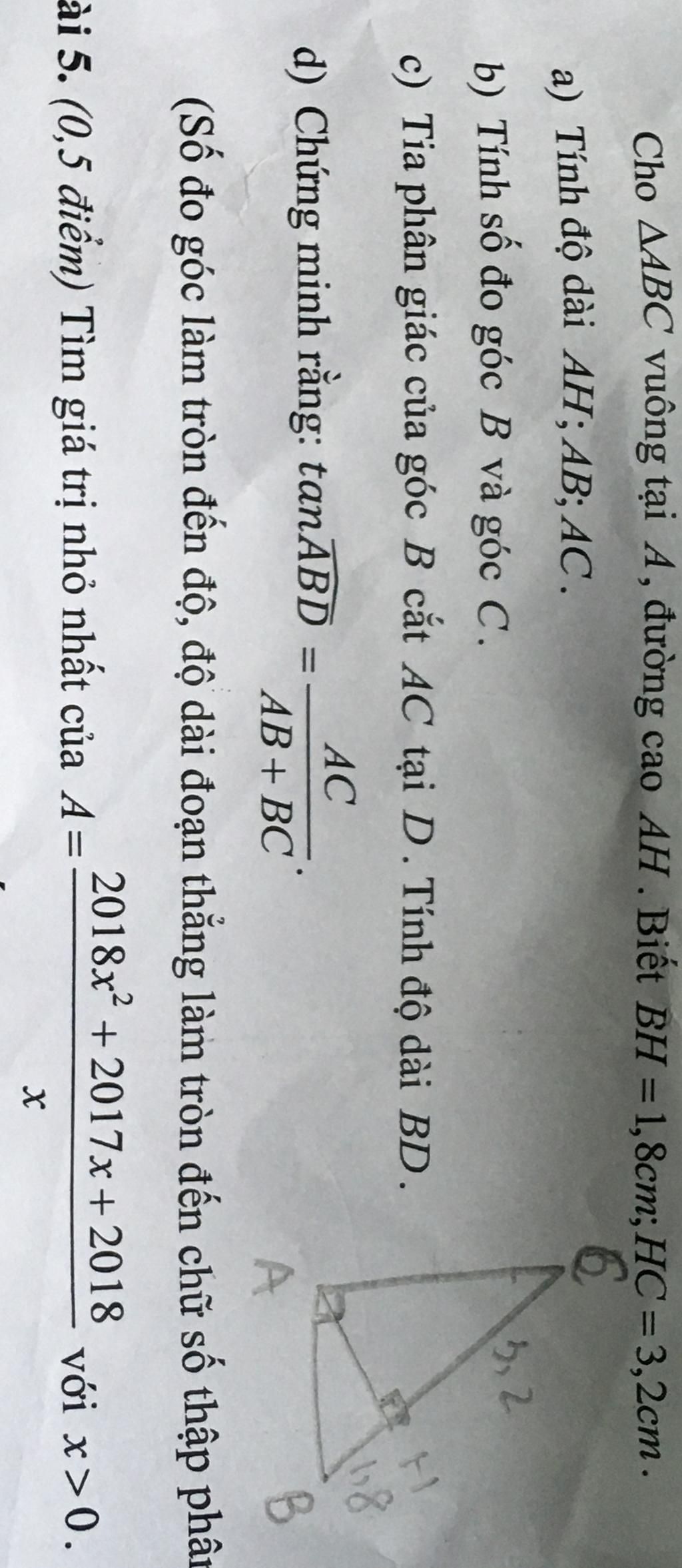 Mình cần gấp câu C . Mn chỉ cần làm câu C thôi. Mình sẽ cho số liệu của ...