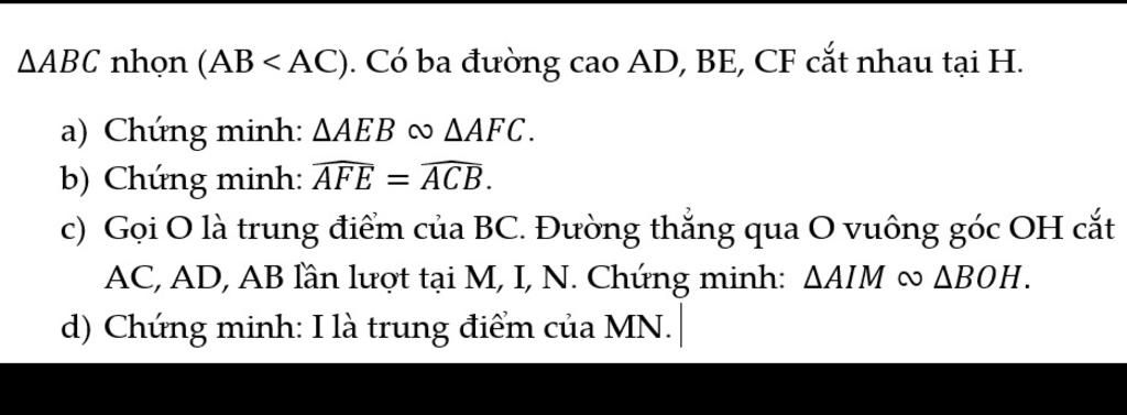 AABC nhọn (AB