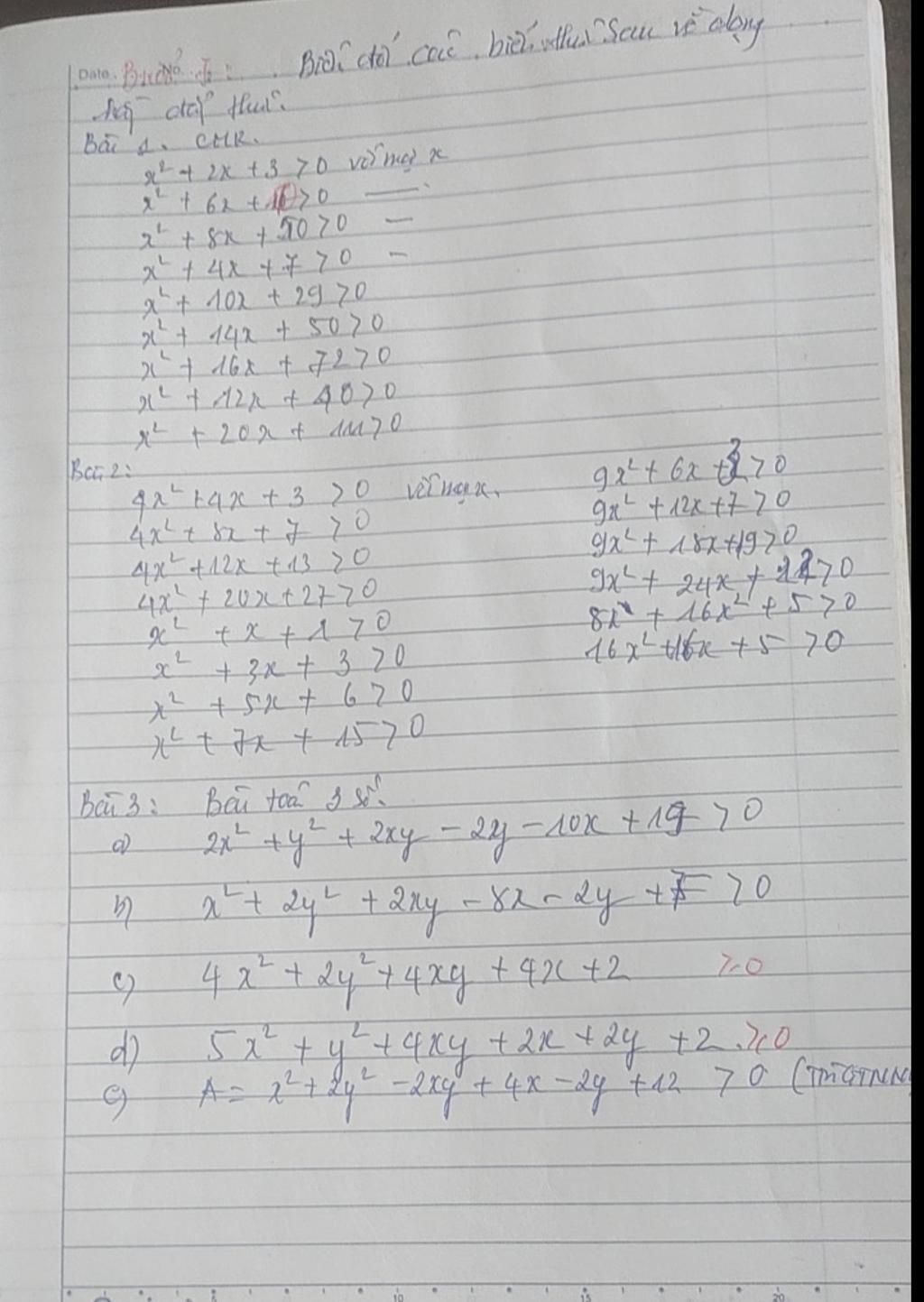 Bueno Ay ator that. Bai Date. Ba 2: CHR. x² + 2x + 3 70 vor mer x 2² ...