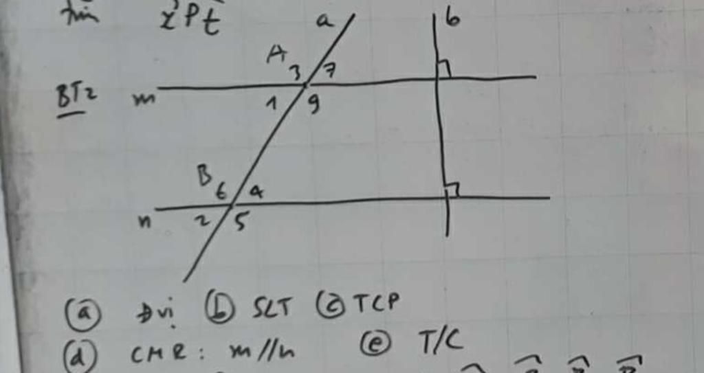है BTz W z Pt B A 1 6/4 S d 3/7 9 Avi SLT TCP CMR: m//n @ T/C 72 #J