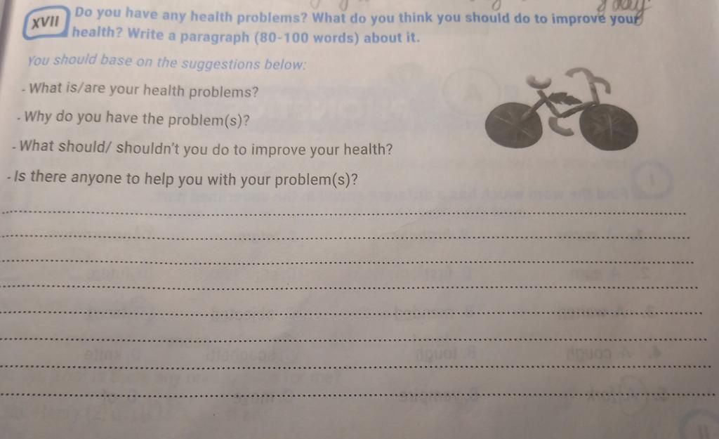 Do you have any health problems? What do you think you should do to ...