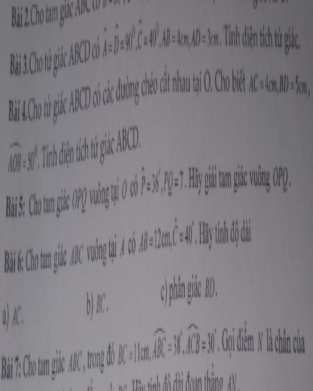 Giúp mik bài 4 vs ạ msi mik phải nộp ròi giúp mik vs sj Bai 2 Cho tam gi - Bài A Cho tí giáo ...