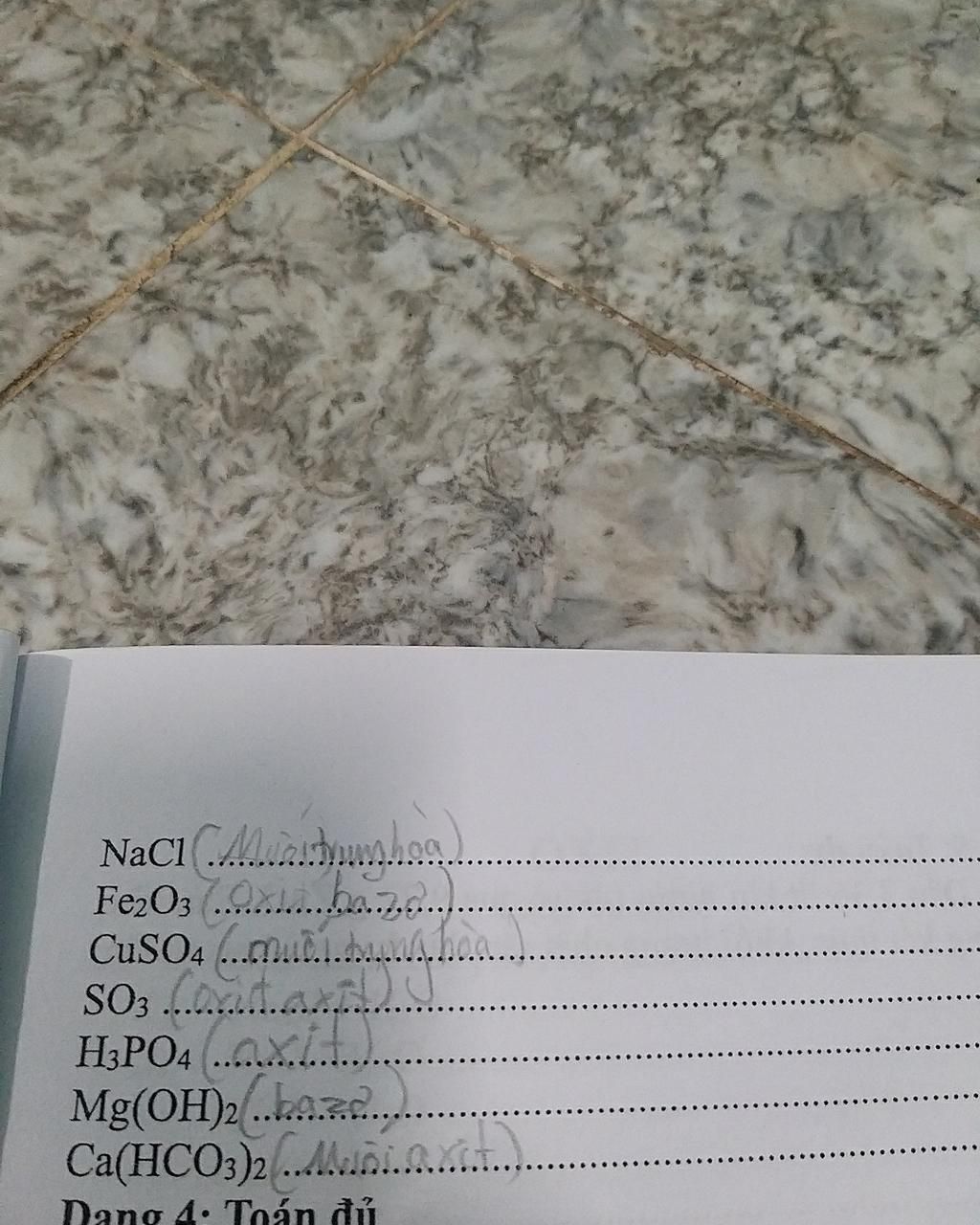 Giúp em Phân loại oxit axit, oxit bazo, axit, bazo, muối trung hòa ...