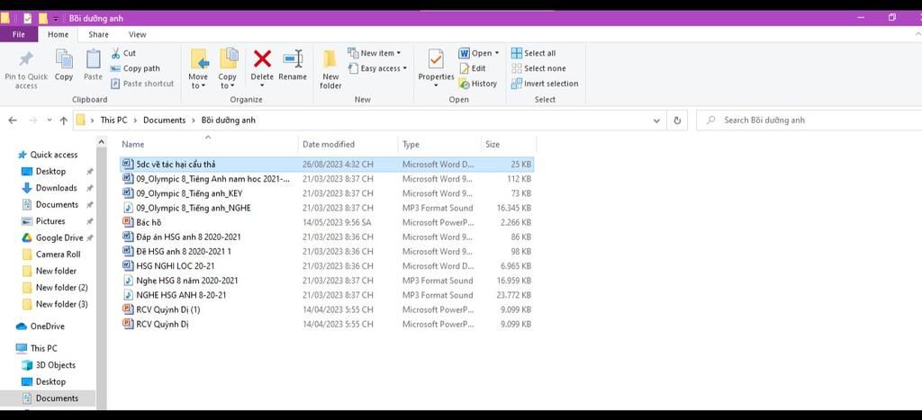 File ← Home Pin to Quick Copy Paste access Bồi dưỡng anh Share ...