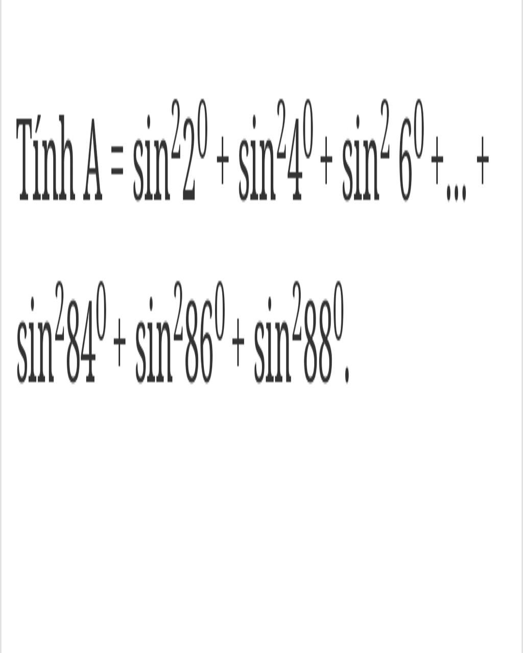 Tính sinh sinh d sin-84 + sin-86 +sin-88