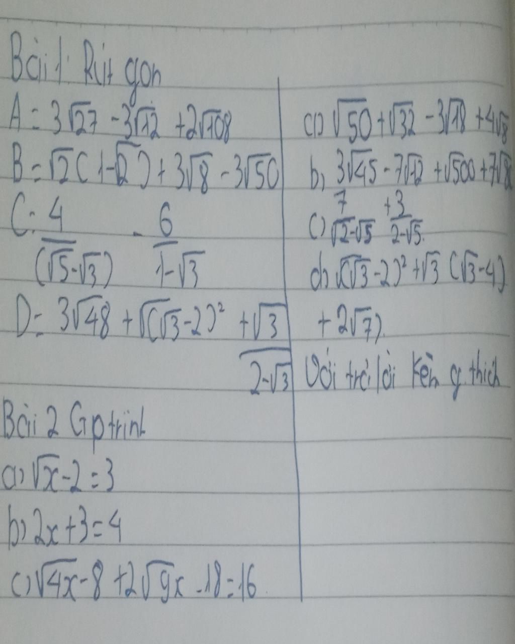 Sos học giỏi toán ai giải nhanh vont 5 sao kèm câu trả lời hay nhất ...