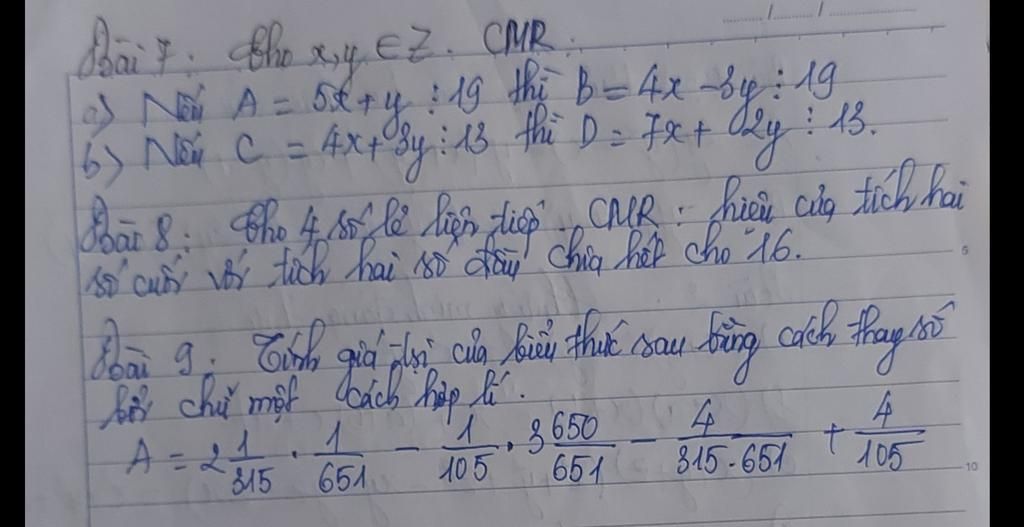 Shait: the xy €Z. CMR a) New A = 5x +y : 19 thi B = 4x by ÷ 19 6) Now C ...