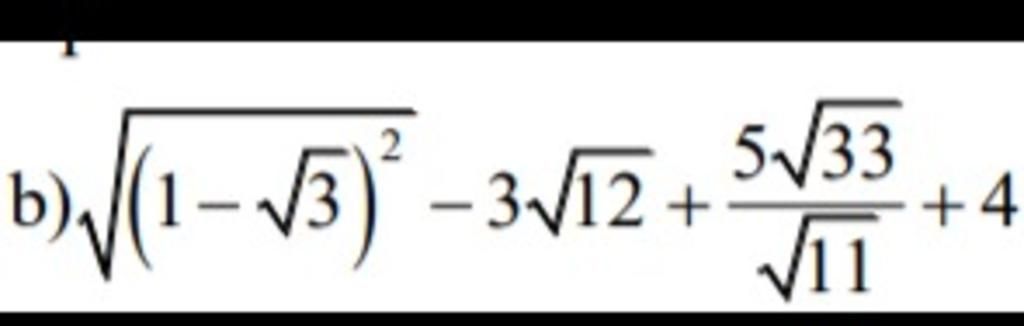 giúp tớ với ạjjjjjjjjjjjjjjjjjjjjjjjjjjjjjjjjjjjjjjb)√(1-√3)²-3√12+ 5√ ...