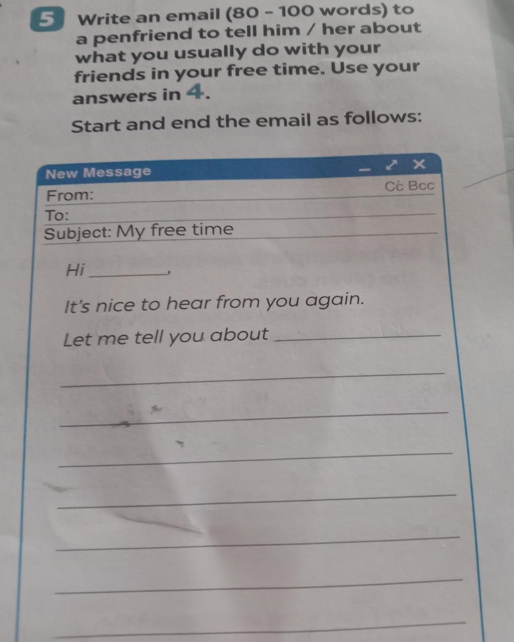 Giúp mình với nha Mình sẽ vote 5s và ctlhn nha 5 Write an email (80 ...