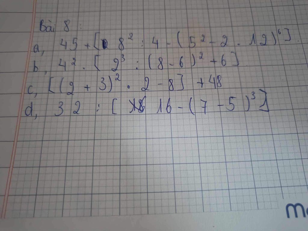 Bai 8 45 + 82.4. (Б2-2. Л2)'] (8-6 ) 2 + 6 a, 23 0 c 1 (2 + 3) 2 32: d ...