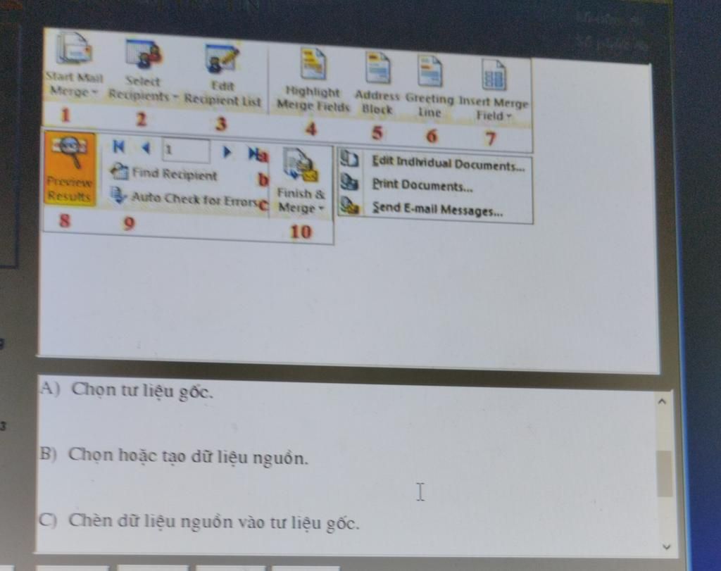 3 Start Mail Select Edit Merge Recipients Recipient List Merge Fields ...