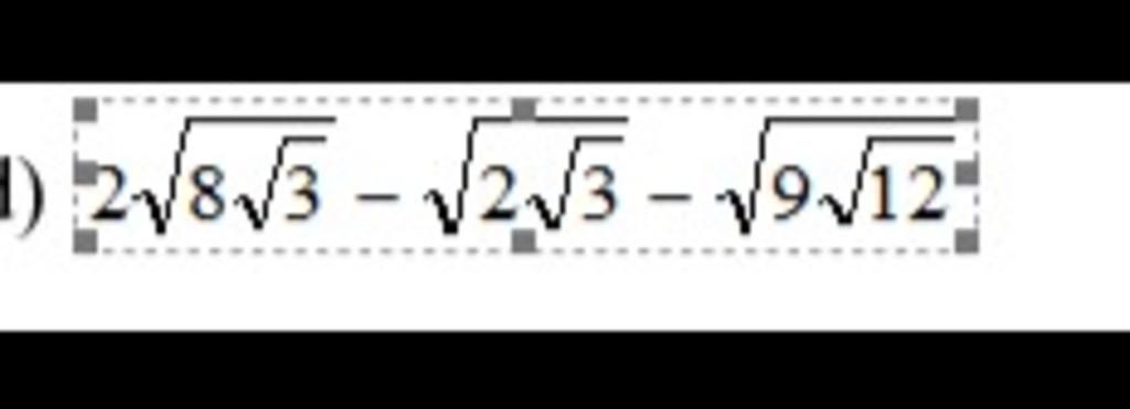 1) 2√83 – √√3 – √9/12 - câu hỏi 6644318 - hoidap247.com