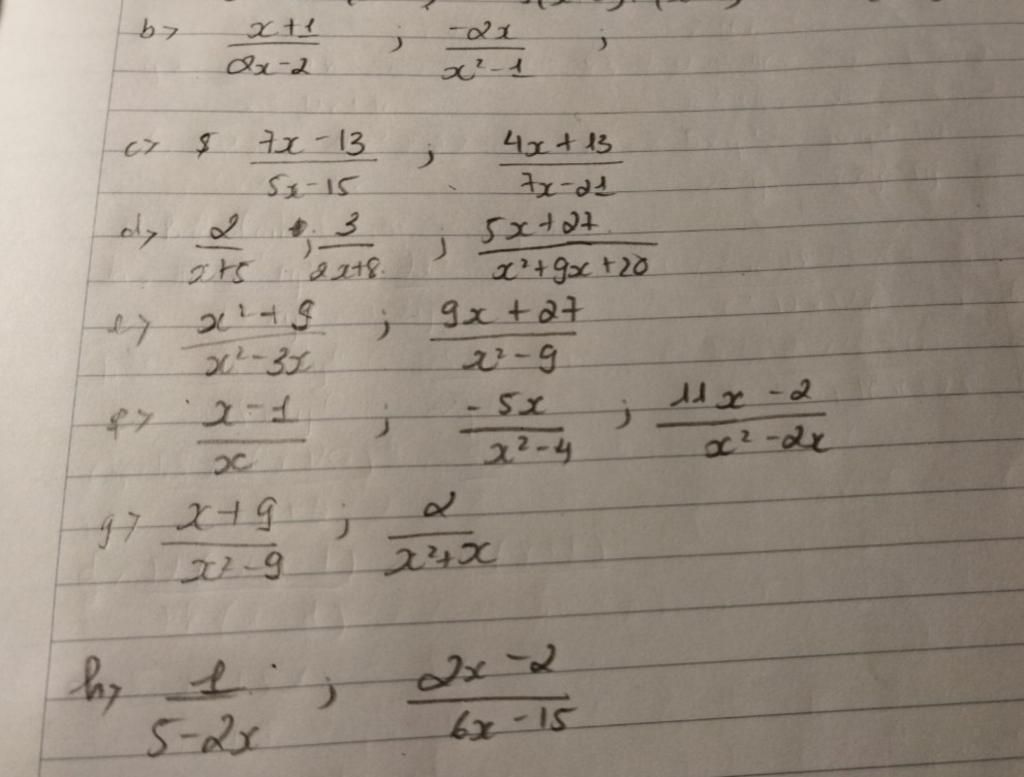 by 67 $ x+1 Qx-2 7x-13 Se-IS 43 245 +72²49 x²-3x 872-1 x 97 x + 9 27-9 ...