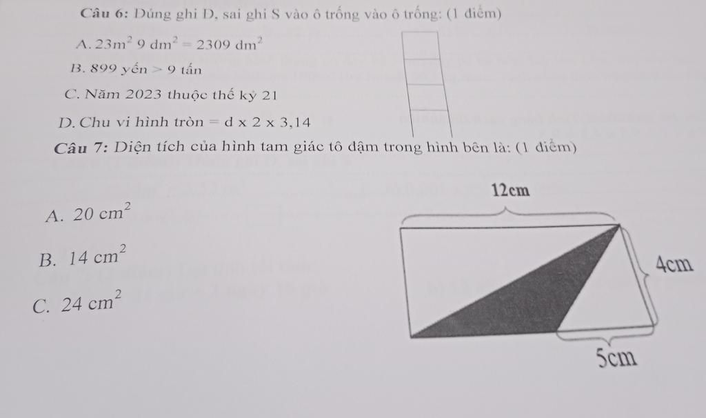 C u 6 D ng Ghi D Sai Ghi S V o Tr ng V o Tr ng 1 i m A 23m c-u-6-d-ng-ghi-d-sai-ghi-s-v-o-tr-ng-v-o-tr-ng-1-i-m-a-23m