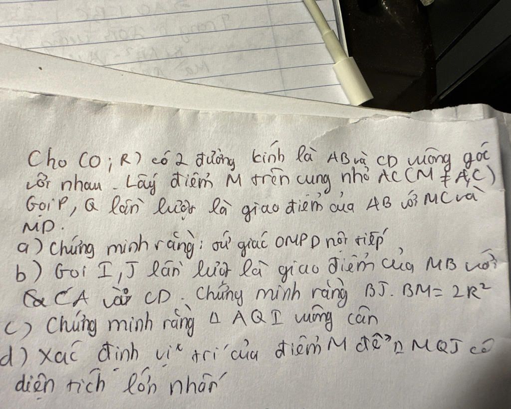 giải hộ mình với :(((((((((((((((((((((((((((((((( Cho coi có 2 đường ...