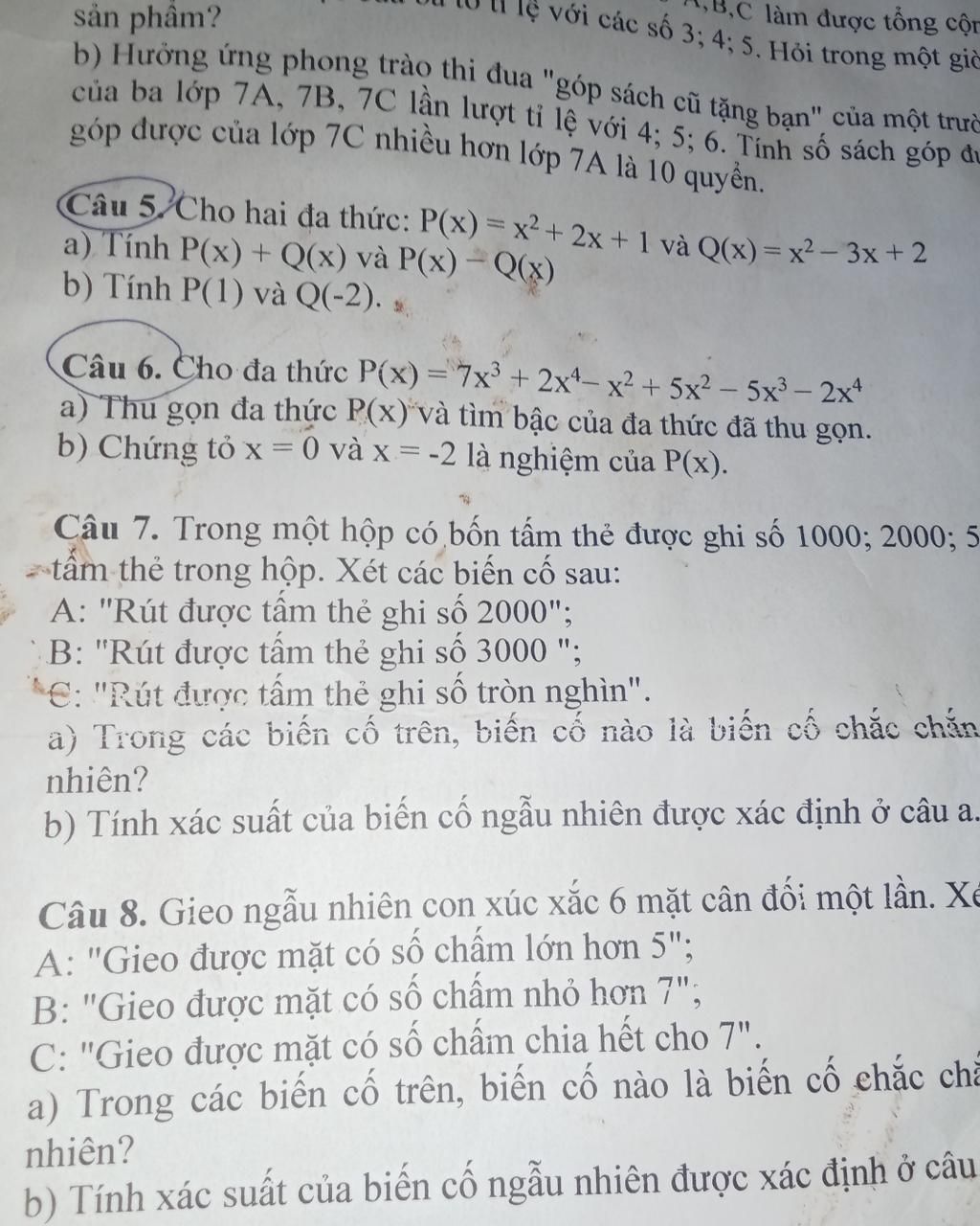 sản phẩm? làm được tổng cộn với các số 3; 4; 5. Hỏi trong một giờ b ...