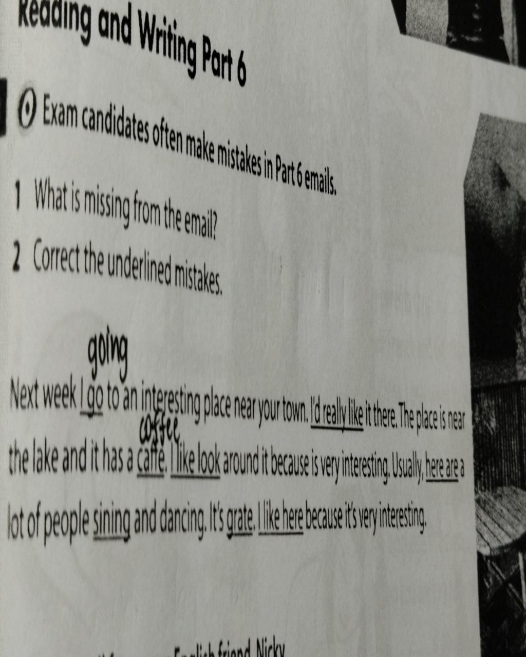 Reading and Writing Part 6 Exam candidates often make mistakes in Pat 6 ...