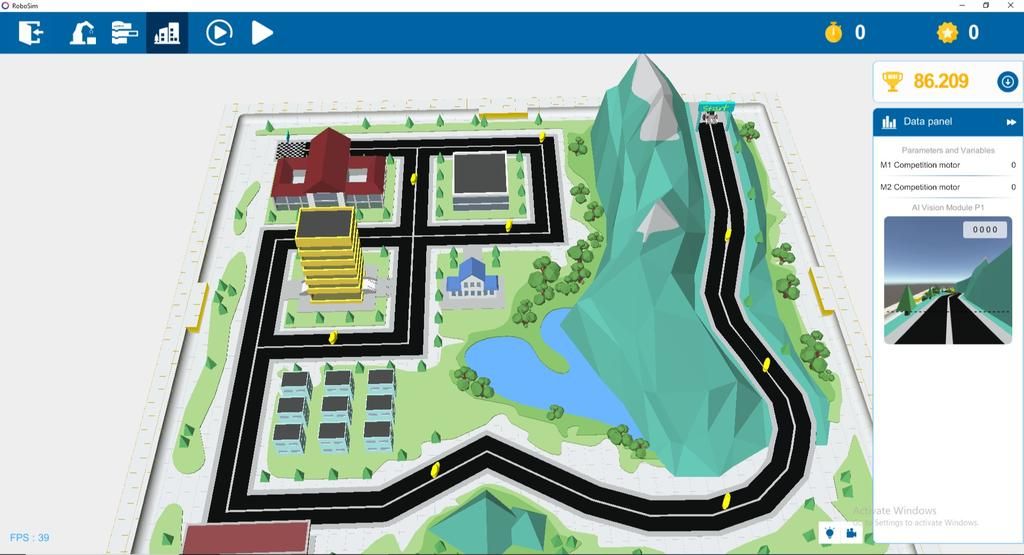 sử dụng thuật toán PID để lập trình code cho robot đi hết quãng đường và ăn hết sao trong thời ...