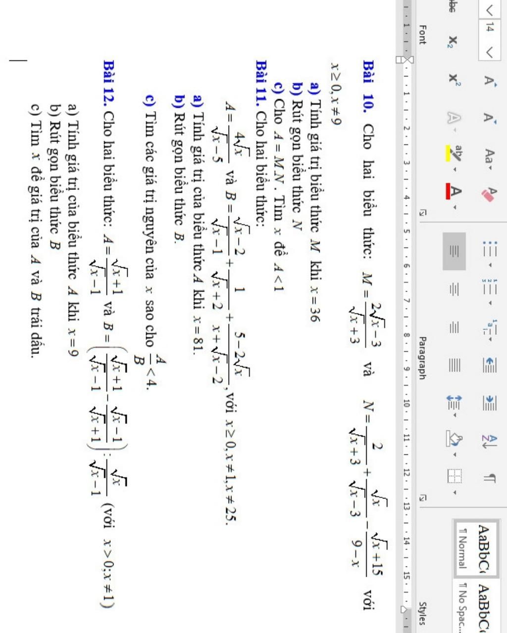 14 > be X2 Font A A Aa Aaby A IT AaBbC AaBbC 1 Normal No Spac... 2 ...