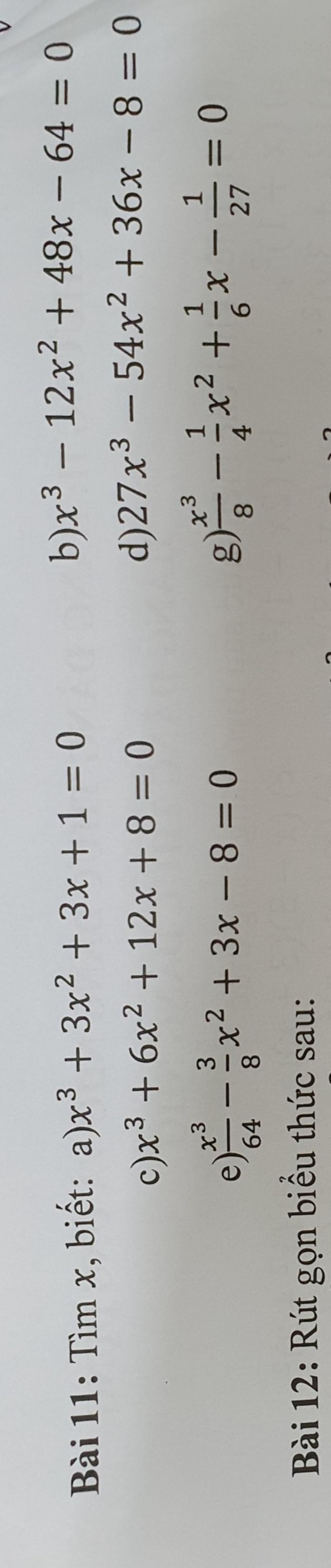 B i 11 T m X Bi t A x3 3x2 3x 1 0 C x 6x 12x 8 0 b-i-11-t-m-x-bi-t-a-x3-3x2-3x-1-0-c-x-6x-12x-8-0