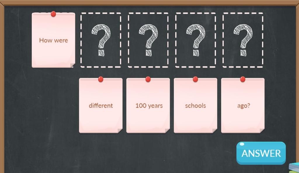 How were ???? different 100 years schools ago? ANSWER