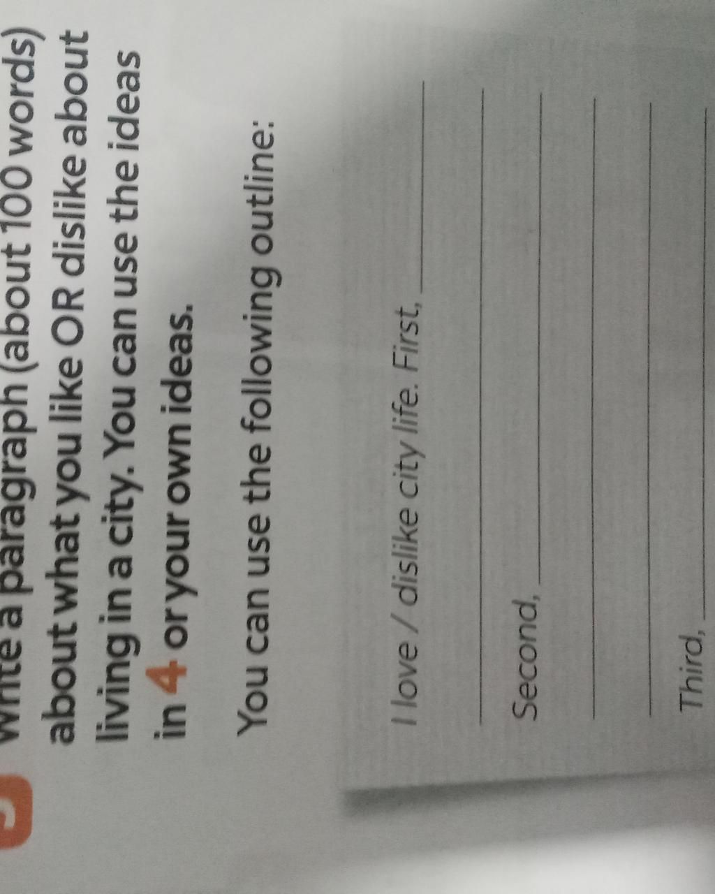 Write a paragraph (about 100 words) about what you like OR dislike ...