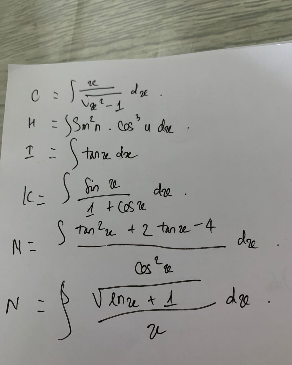 C 2 ге 1 dze. 3 H = (Sm²n. Cos³ u dre Stanze do I - K- S Sin re = de 1 ...