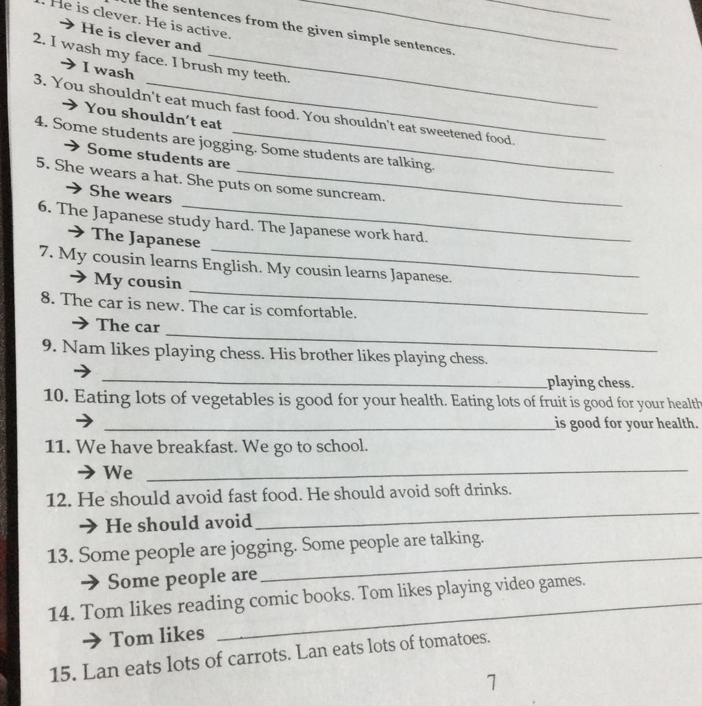 Complete the sentences from the given simple sentencesis clever. He is ...