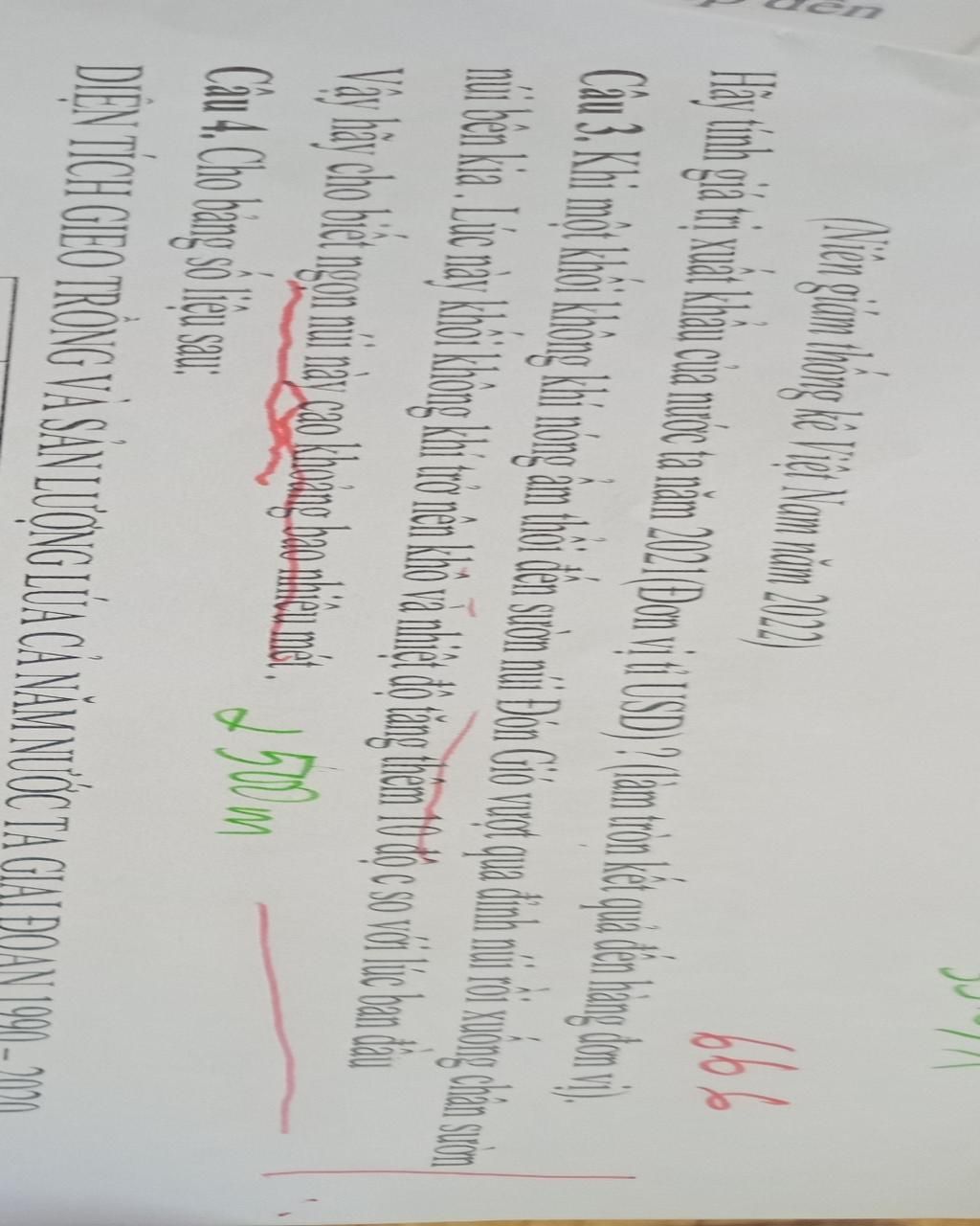 666 den hing dom vi Hãy tính giá tị xuất khẩu của nước ta năm 2020 Đơn ...