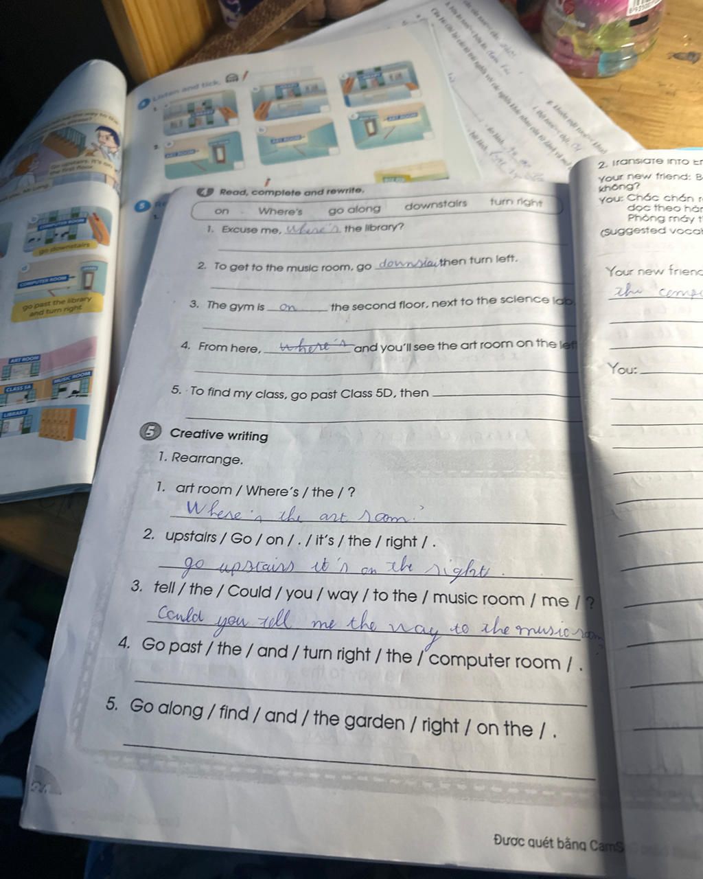 COMPUTER ROOM go past the library and turn right CLASS SA 2 and tick ...