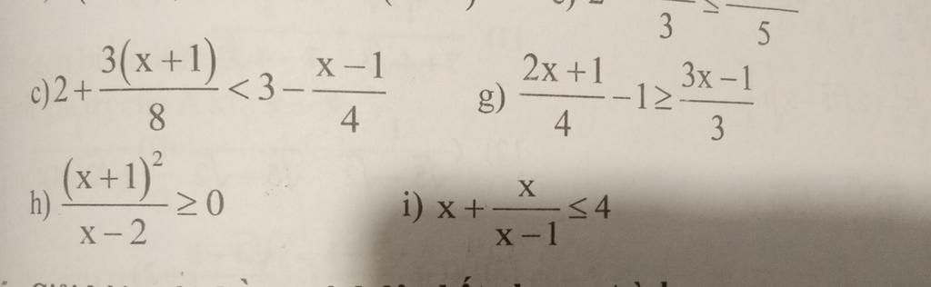 c)2+ 3(x+1) 35 X-1