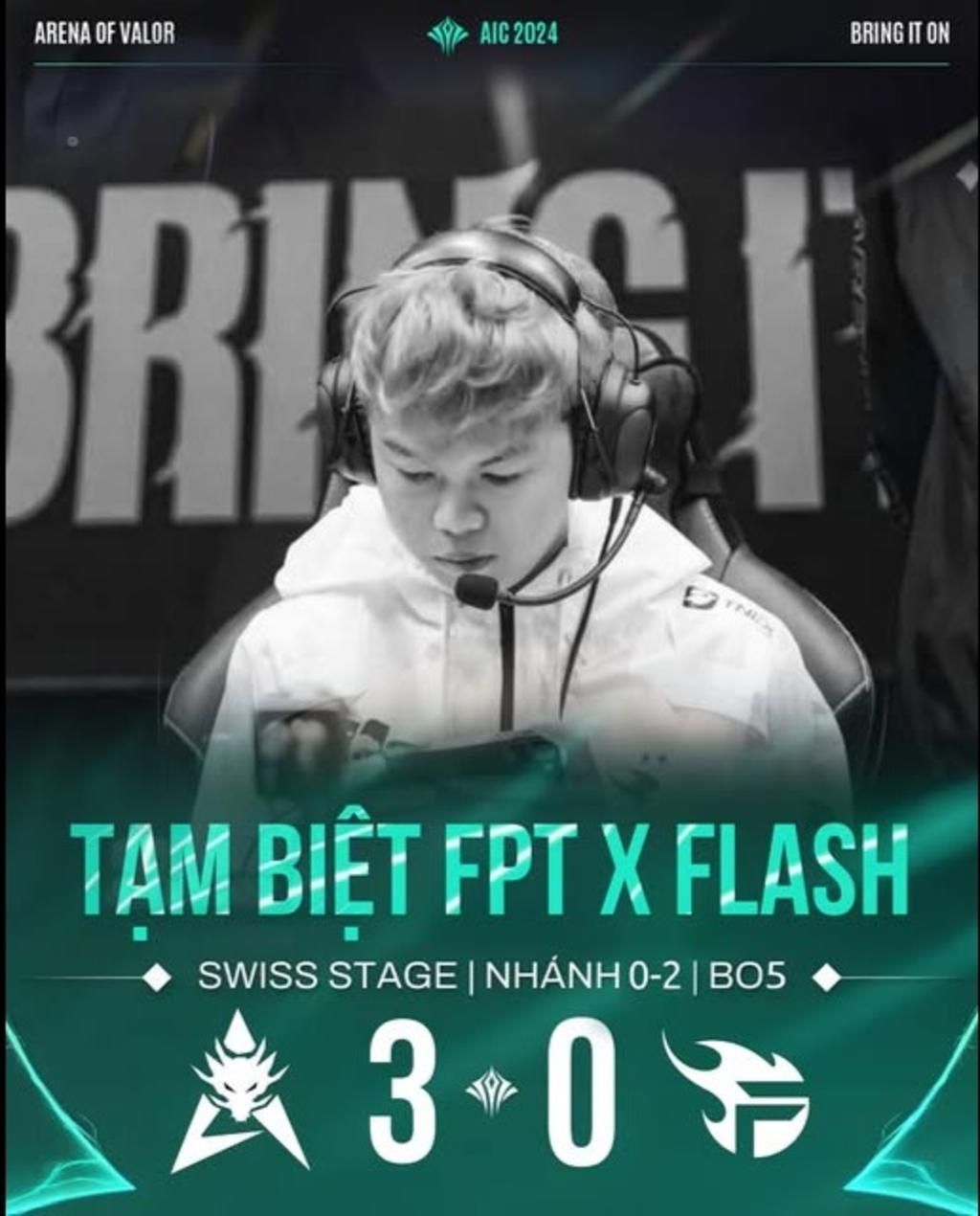ARENA OF VALOR AIC 2024 BRING IT ON BRI TAM BIỆT FPT X FLASH SWISS ...