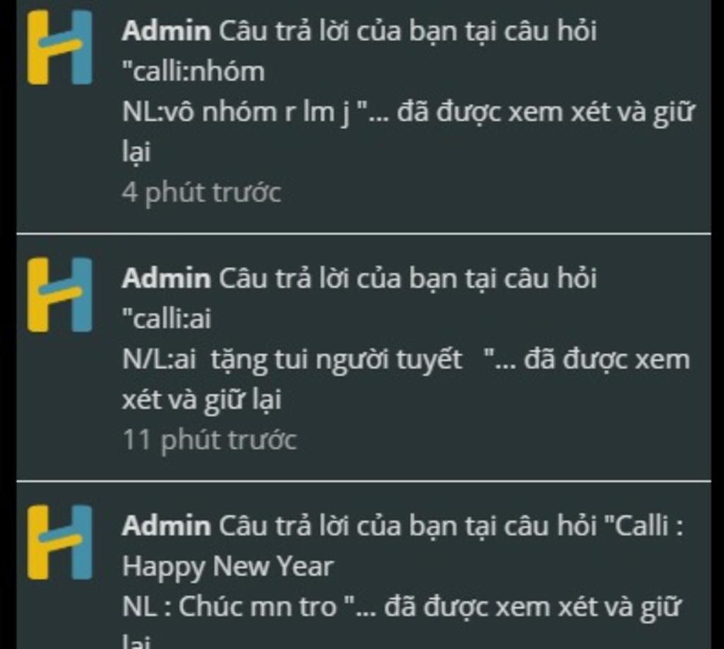 calli: báo cáo =))) n/L : đã làm gì đou , đã chạm vào đou =))H H H ...