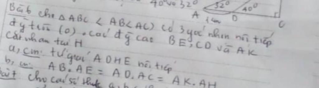 40°00 320 320 A 14 400 Bab che AABC LABLAC) co 3 you when not tiep ...