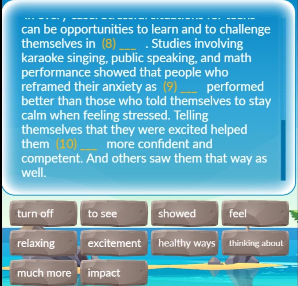 can be opportunities to learn and to challenge themselves in (8 ...