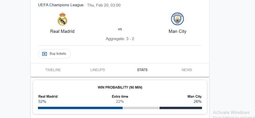 UEFA Champions League Thu, Feb 20, 03:00 VS Real Madrid Aggregate: 3-2 ...