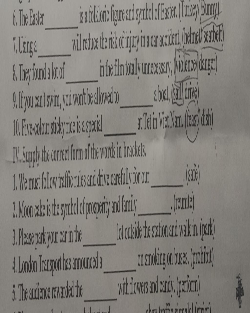 6. The Easter 7. Using a 8. They found a lot of is folklori figure and ...