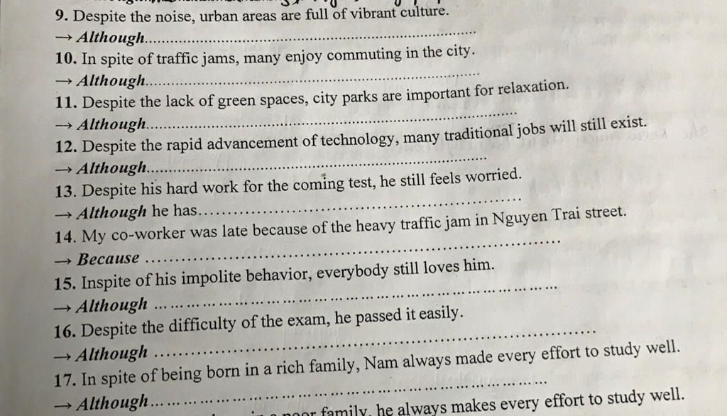 9. Despite the noise, urban areas are full of vibrant culture ...