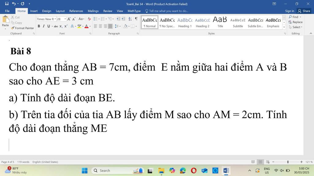 Toan6 Bai 34 - Word (Product Activation Failed) MathType Tell me what ...