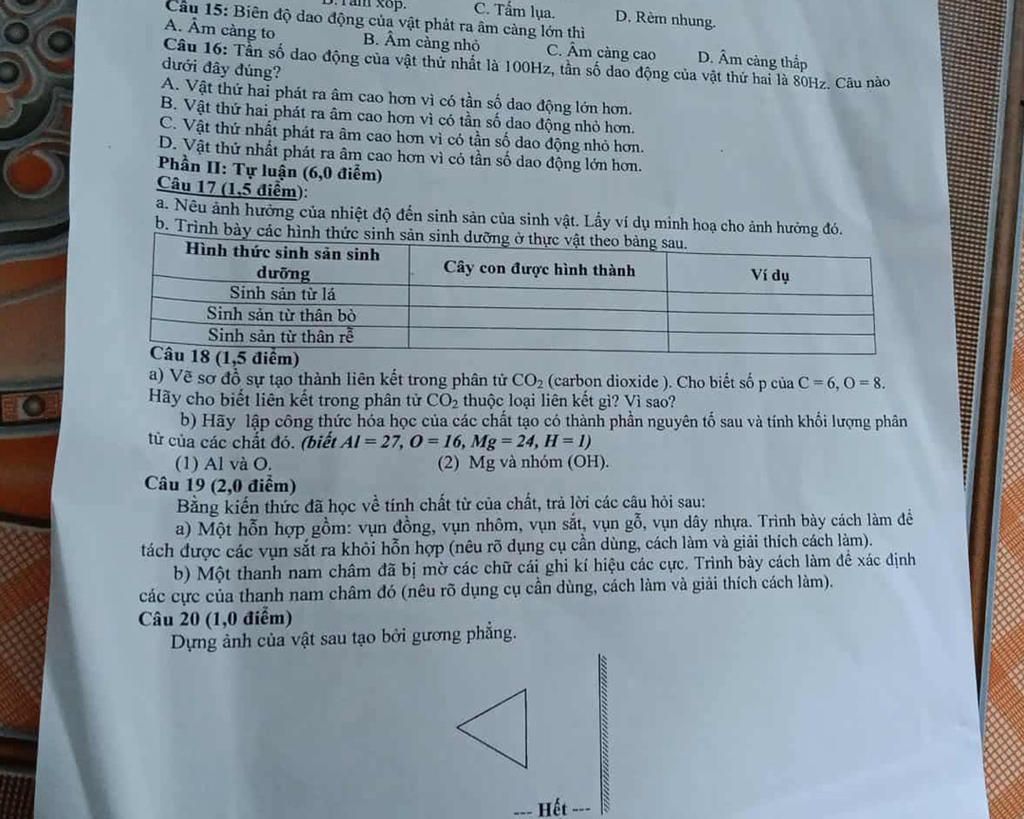 giúp em với ạ em cần gấp, chính xác giúp em nhé ạ. Đây là bài ktra của ...