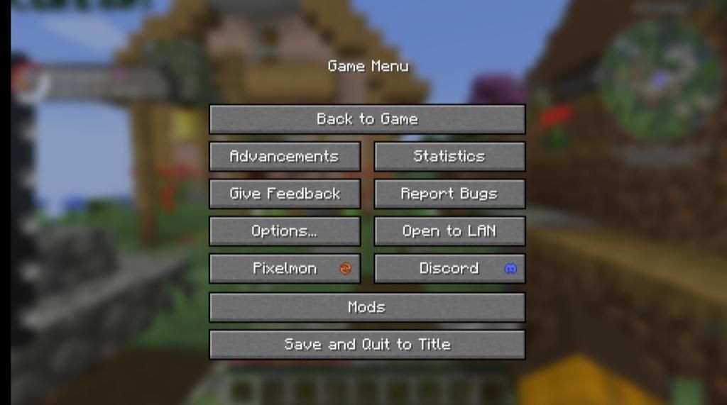 Game Menu Back to Game Statistics Advancements Give Feedback Report ...